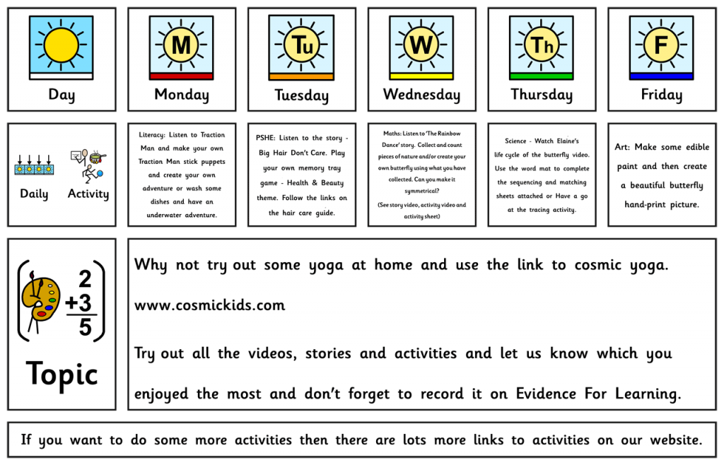WEEKLY ACTIVITIES #9 – 15th JUNE (KS2) – HOME LEARNING PORTAL